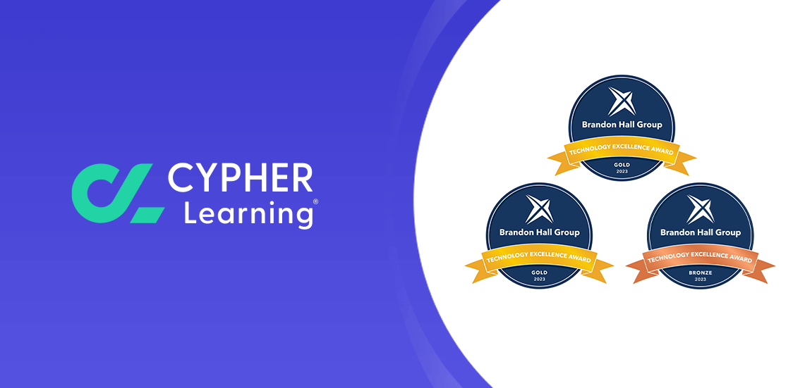 CYPHER wins gold in Brandon Hall Group awards | CYPHER Learning
